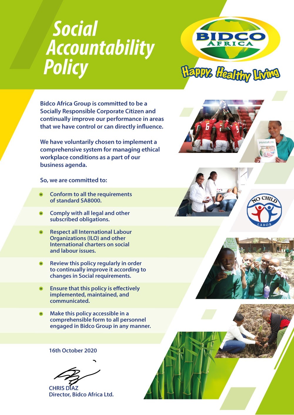 Social Accountability Policy | Bidco Shop – bidcoshop
